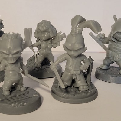 Chibi Jaws Set 3d Printed Miniatures - Etsy