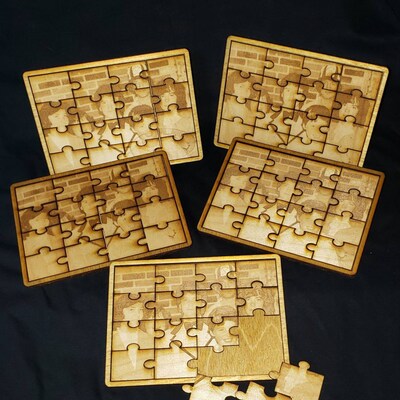 Puzzles Svg, Puzzles Laser Cut, Puzzle Templates,jigsaw Puzzles File ...