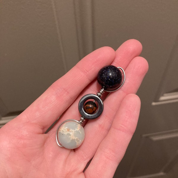 Gemstone Spinner Stim Toy for ADHD Support | Crystal Fidget Amulet ...