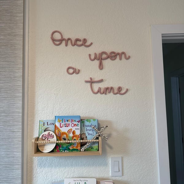 Curved Pastel Colours Storytime Wall Sign for Nursery , Kids Room ...