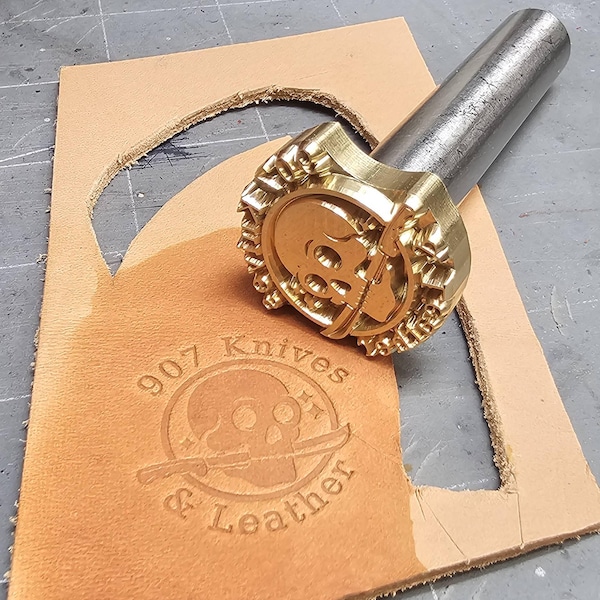 Custom Leather Stamp Maker- Customized Brass Leather Embossing Stamp ...