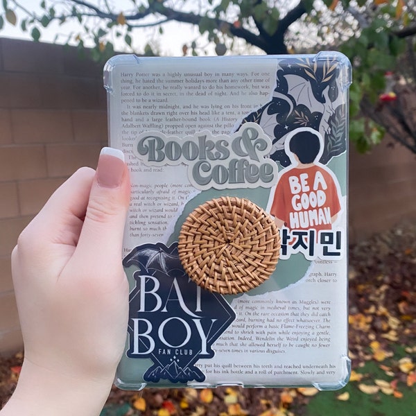 Rattan Popsocket/kindle Grip - Etsy