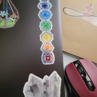 Chakra Holo Vinyl Waterproof Stickers Laptop Decal Hydro Flask Chakra ...