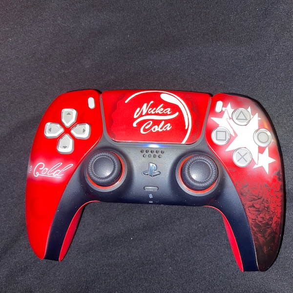Custom Painted Red Nuka Cola Themed Controller - Etsy