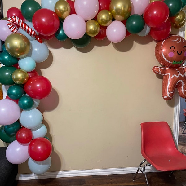 Gingerbread Man Giant Balloon Gingerbread House Decor Christmas ...