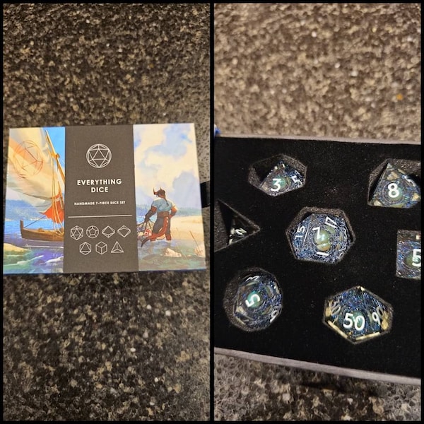 Andromeda Luxe - Galaxy Dice, Planet Dice, Astronomy, Handmade Resin ...