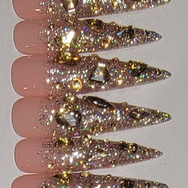 Xl/xxl/3xl/duck/read Description! White/french Tip/bling French/flowers ...