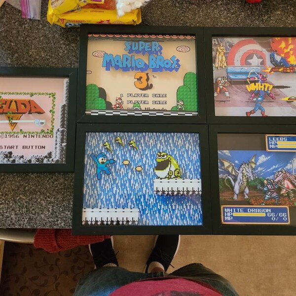 The Simpsons Shadow Box-arcade-simpsons - Etsy