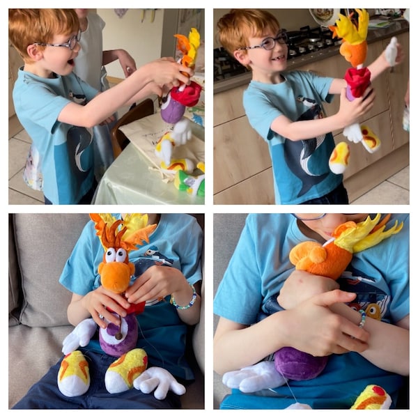 Rayman From the Series Rayman Plush Toy 11.1" (28 Cm) Handmade Soft Toy ...