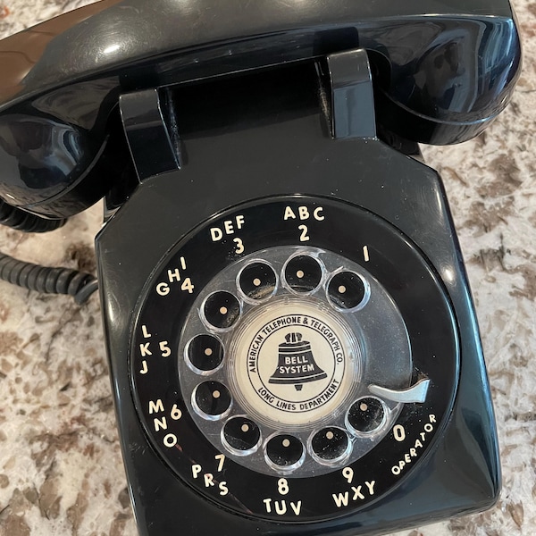 Public Telephone Bell System Rotary Phone Dial Card Insert - Etsy