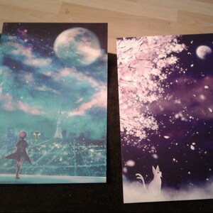 Art Postcard Set 4 Custom Art Postcards Personalized | Etsy