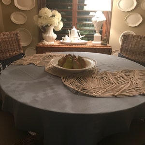 Chartreuse Yellow Linen Table Mats Set Softened Linen | Etsy