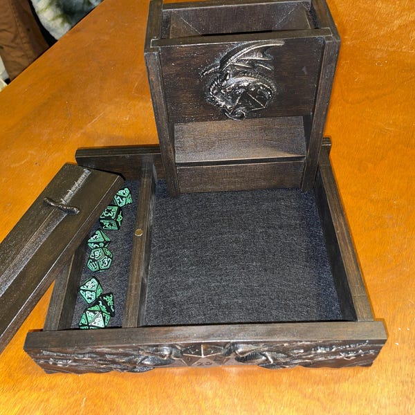 Large Box for DND Dice With the Possibility of Personalization, Dnd ...