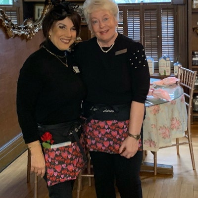 Handmade Server Waitress Half Apron Lets Go Fishing With Three Pockets ...