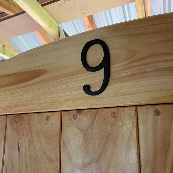 Cast Iron House Numbers 6 Inch Metal Home Address Numbers - Antique ...