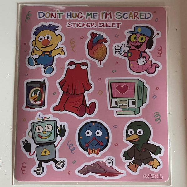 Don’t Hug Me I’m Scared DHMIS Die Cut Vinyl Sticker Sheet - 6.5" X 5.5 ...