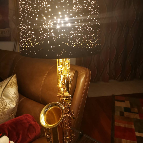 Handmade Alto Saxophone Lamps: Gold, Silver, Black, White, Satin Finish ...