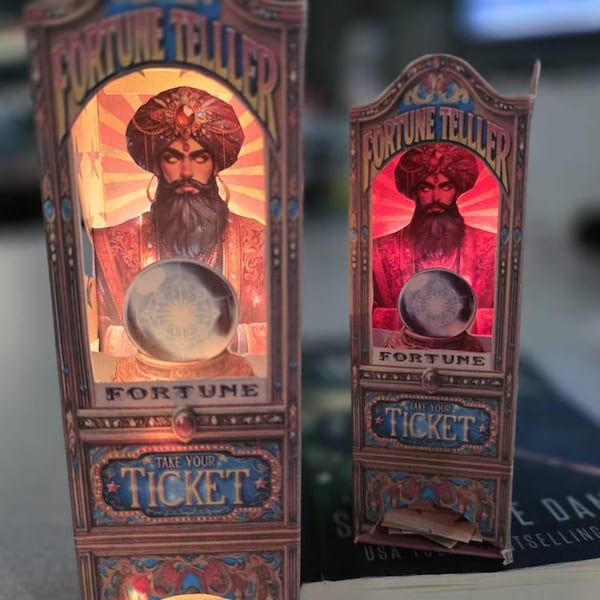 Fortune Teller Booth, Printable 3d Papercraft Kit, With Fortune Telling ...