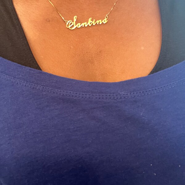 Script Name Necklace, Children Name Necklace for Mom, Meaningful Gift ...