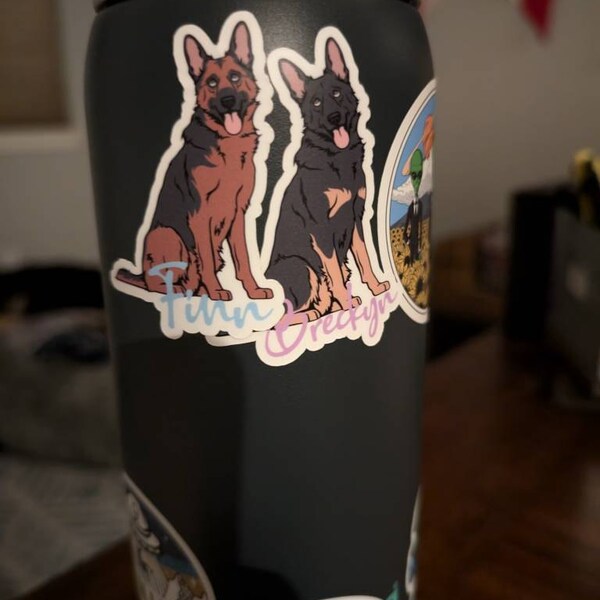 Custom German Shepherd Vinyl Stickers & Magnets, Gift for German ...