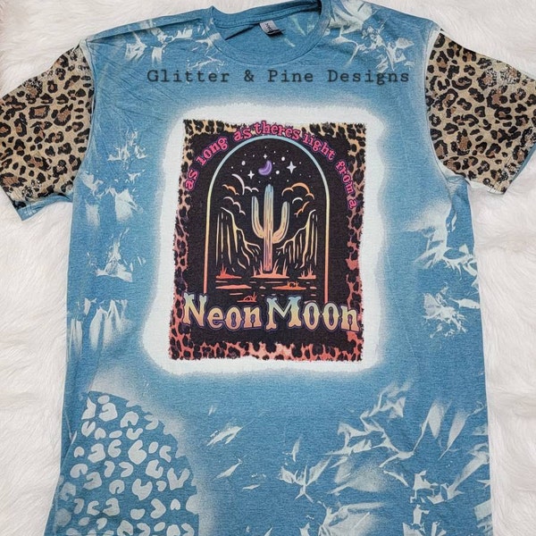 Neon Moon Desert Cactus PNG: Western Graphic (digital Download) - Etsy