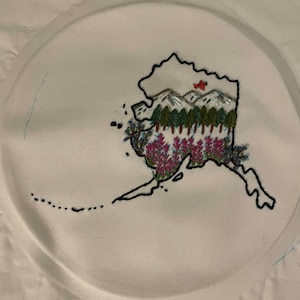 Alaska State Embroidery Pattern Instant Digital Download PDF Embroidery ...