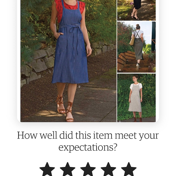 Uncut Simplicity Pattern 8641 Misses' Jumper Dress Size 6-14 16-24 FF ...