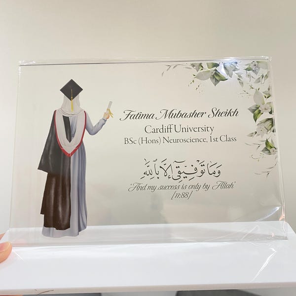 Male Muslim Personalised Graduation Gift,congratulations,class of 2023 ...