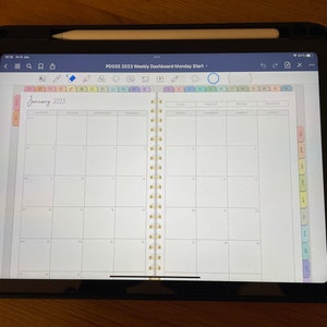 Digital Note Taking Goodnotes Notability Template College - Etsy