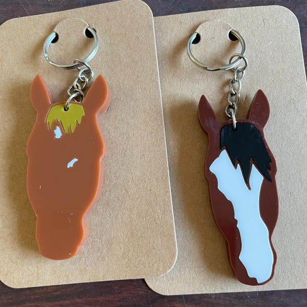 The ORIGINAL Horse Facial Marking Keepsake Keychain or Earrings ...