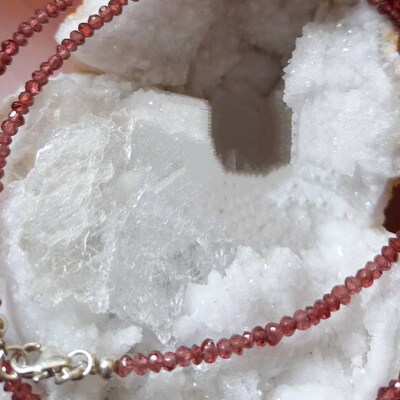 3 Strand Ruby Smooth Oval Beads Necklace-ruby Gemstone - Etsy