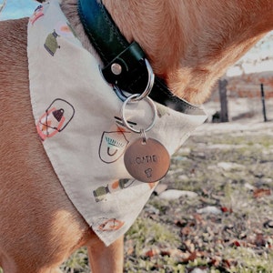 Piggy's & Hippo's / Pet ID Tag / Metal Dog Name Tag / | Etsy