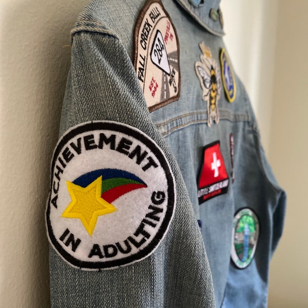 Achievement in Adulting Embroidery Patch - Felt Patches, Ironon, Sew on ...