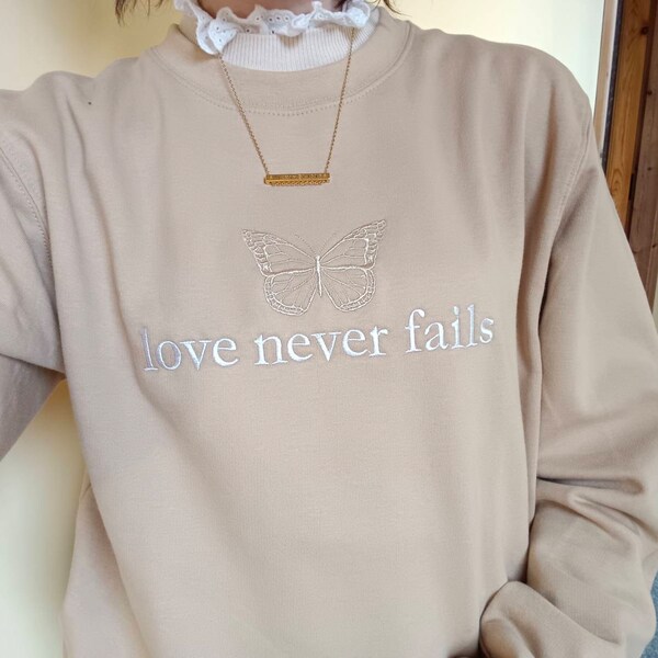 Custom Bible Verse Embroidered Sweatshirt Personalized Christian Gift ...