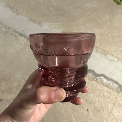 Antique Glass Insulator Collectible Glass Keepsake Embossed Telegraph ...