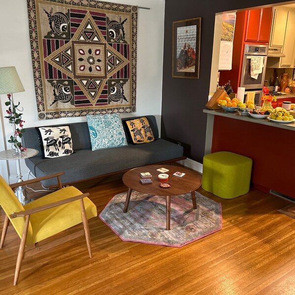 Vintage Armchair From Mid Century, Dark Mustard, Restored - Etsy