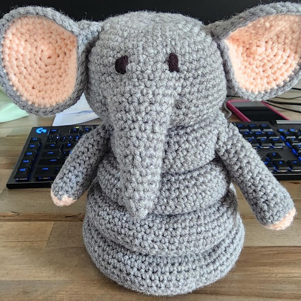 Stacking Toy Emil the Donkey - Crochet Pattern | GERMAN & ENGLISH - Etsy