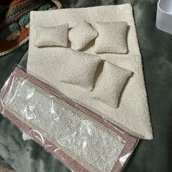 Dolls House Modern Full Bathroom Set, Bath, Vanity With Double Sinks ...