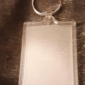 Rectangle Blank Clear Acrylic Photo Insert Keychain-choose Quantity ...