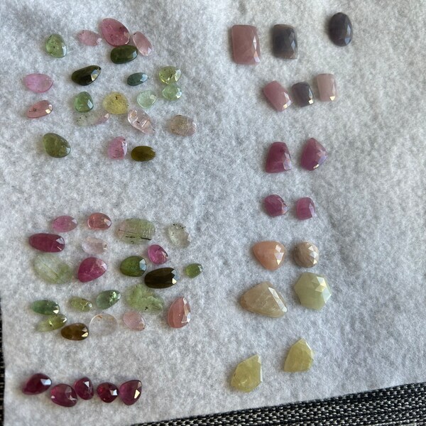 17X22MM BLUE SAPPHIRE ROSE Cut, Sapphire Pear Faceted , Natural ...