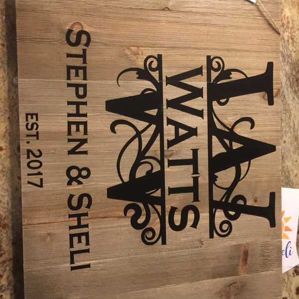 Flourished Split Monogram U - Etsy