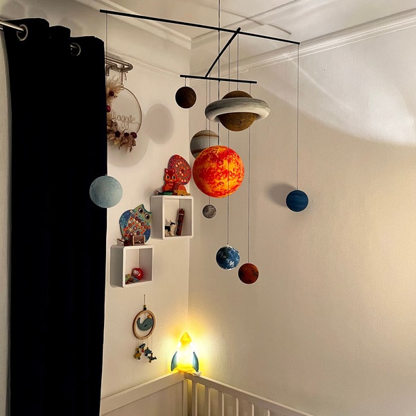 Very Large Solar System Model Set, Hanging Planets With Hooks, Sun ...