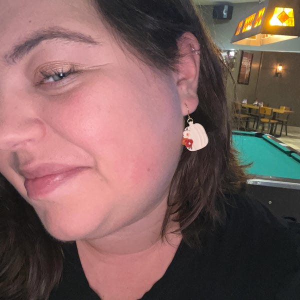 Floral Ghost Witches Dangle/ Halloween Earring/ Polymer Clay Earring - Etsy