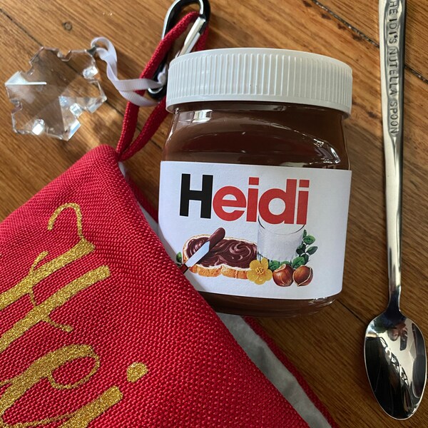 PERSONALISED MINI NUTELLA Jar Label, Mini Nutella Favor, Nutella Party ...