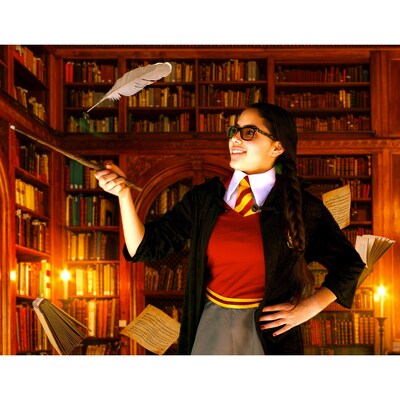 Wizard Library Digital Background, Digital Backdrop, for Composite ...