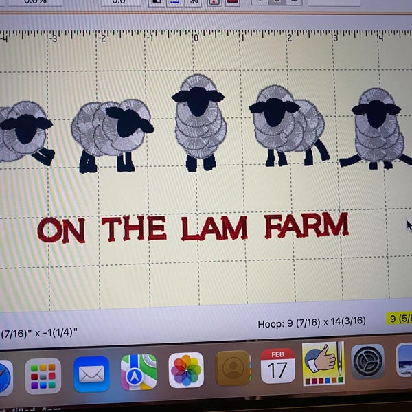 Fuzzy Sheep Lamb SET of 5 Types and 5 Sheep in Row Fringed Machine ...