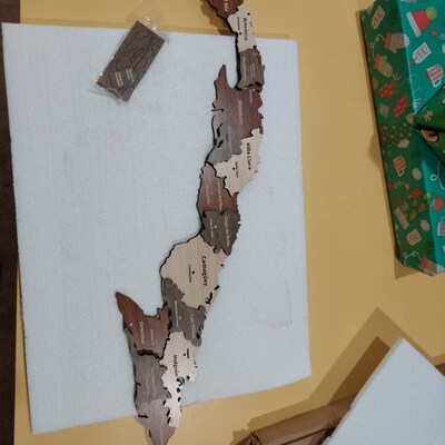 3D Metal World Map, Metal Wall Map, Housewarming Gift, 3D UV Printed ...