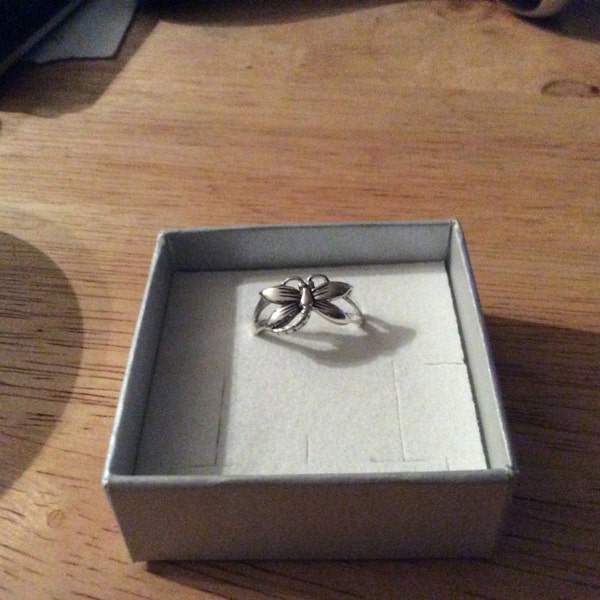 Dragonfly Ring, Sterling Silver, Boho Ring, Damselfly Ring, Flying ...