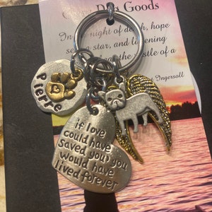 German Shorthaired Pointer Memorial Keychain GSP Key Chain - Etsy