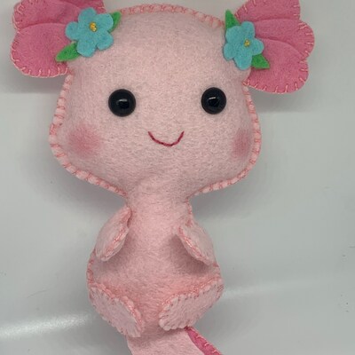 Felt Axolotl Pattern Felt Sea Animals Pattern Axolotl Stuffed Toy Felt ...